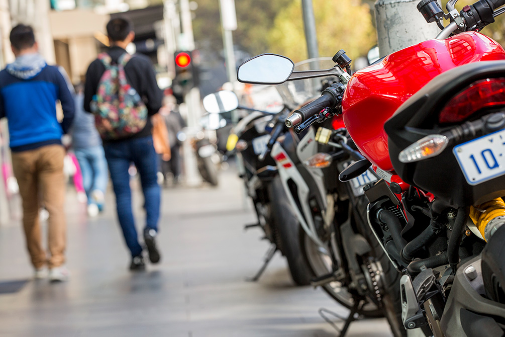 Motorcycle parking | City of Melbourne