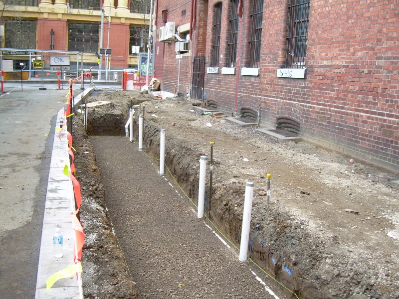 Side of road passive irrigation tree trench | City of Melbourne