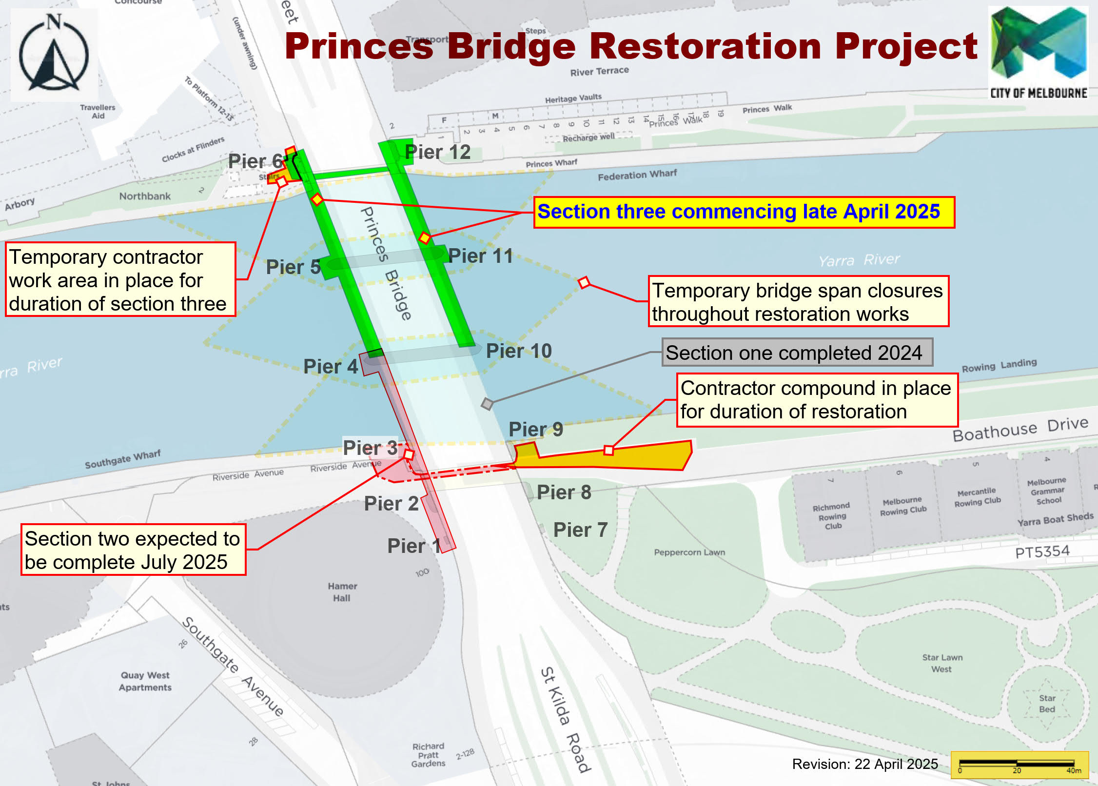 Princes Bridge restoration | City of Melbourne